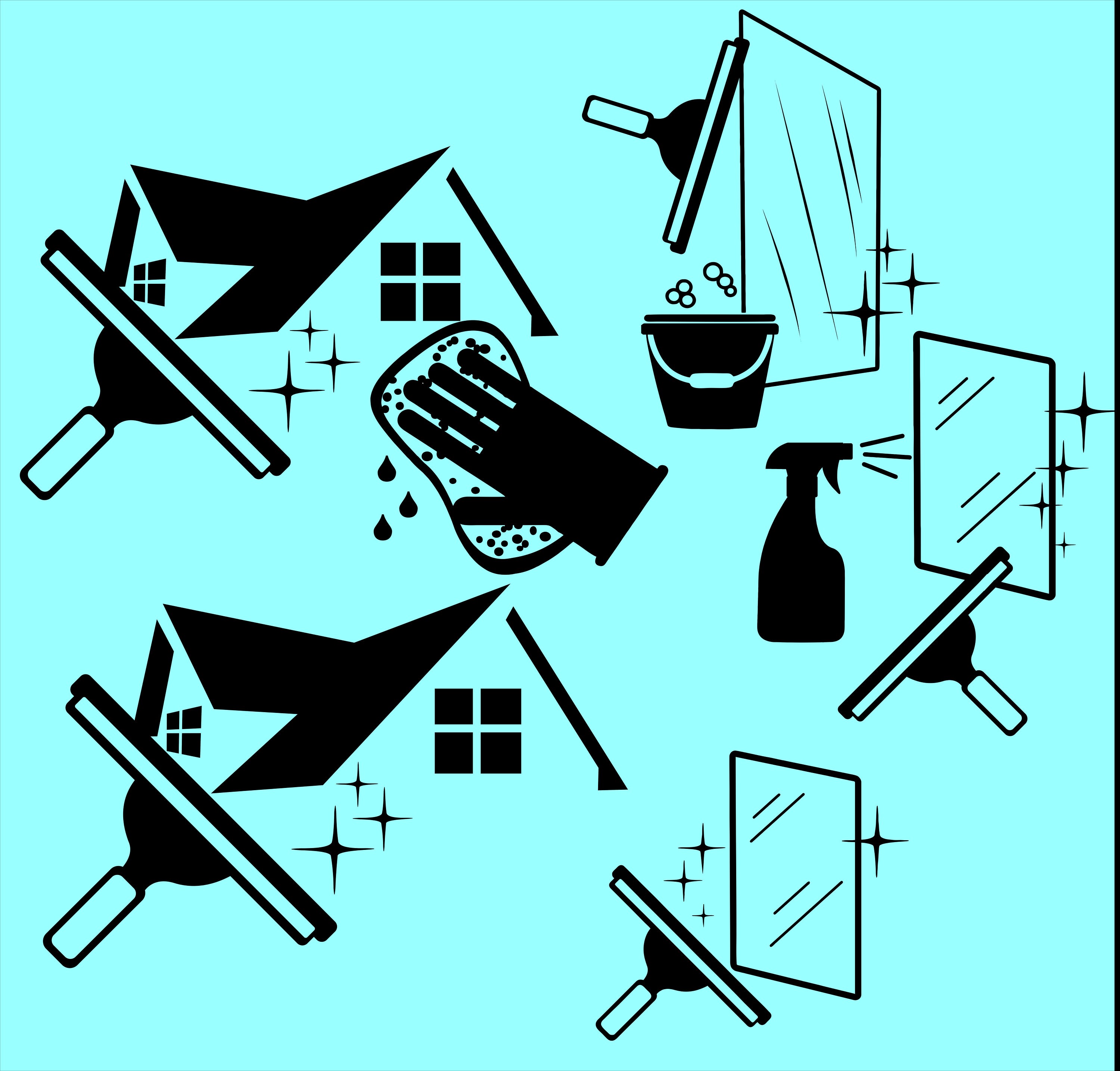 Unique Window Washer, Window Cleaner Artwork as Dxf-svg-png-eps-jpg ...