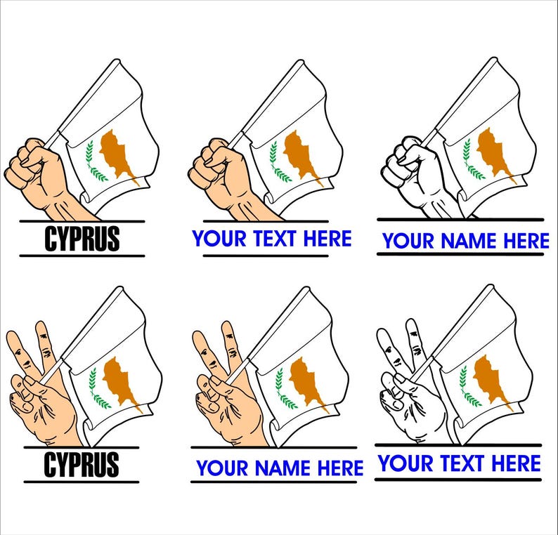 Lag and Cardio of Cyprus in Dxf, Svg, Png, Eps and Jpg Files Unique ...