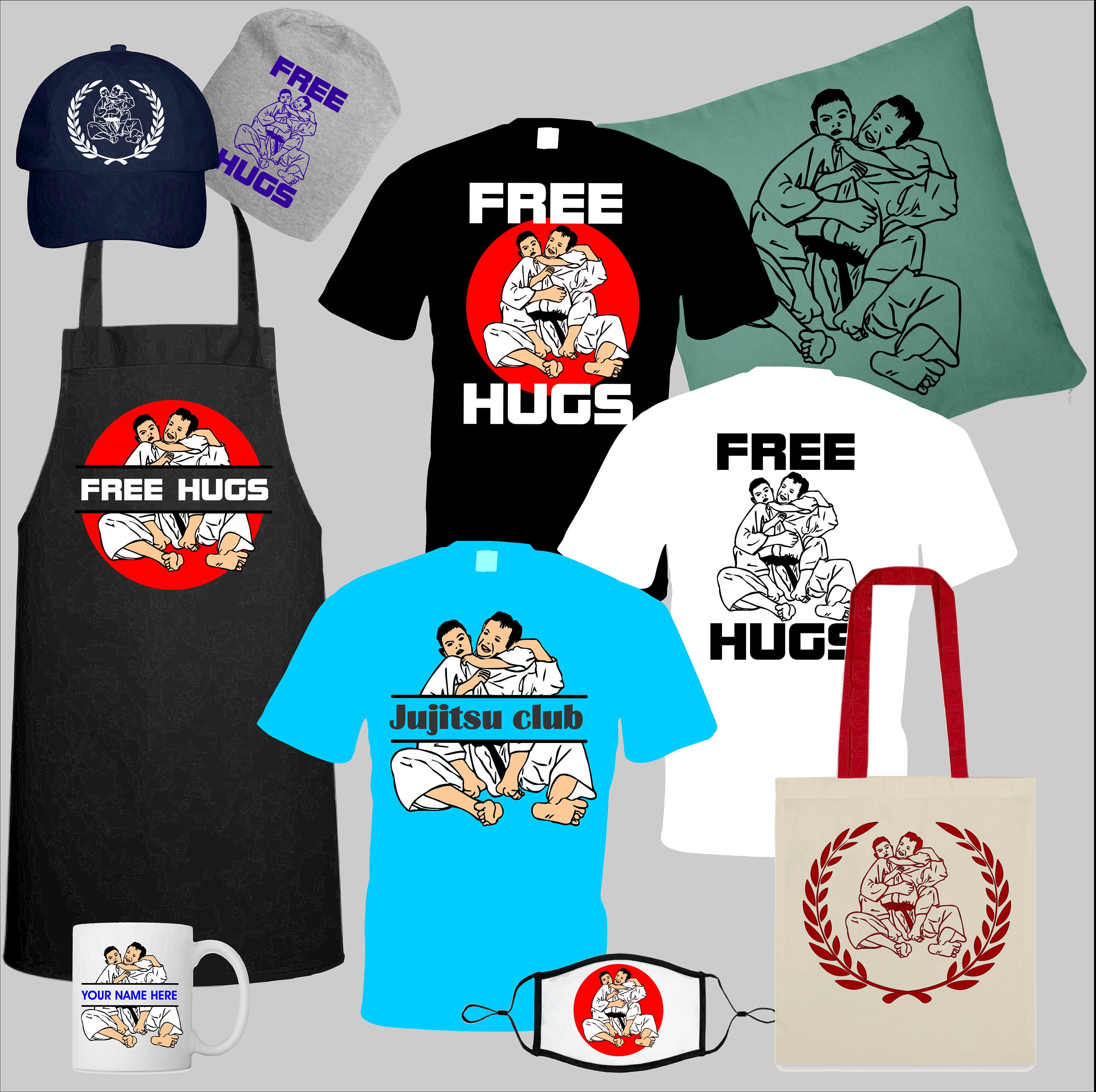 Unique Judo Jujitsu Artwork as Dxf-svg-png-eps-jpg Illustrations for ...