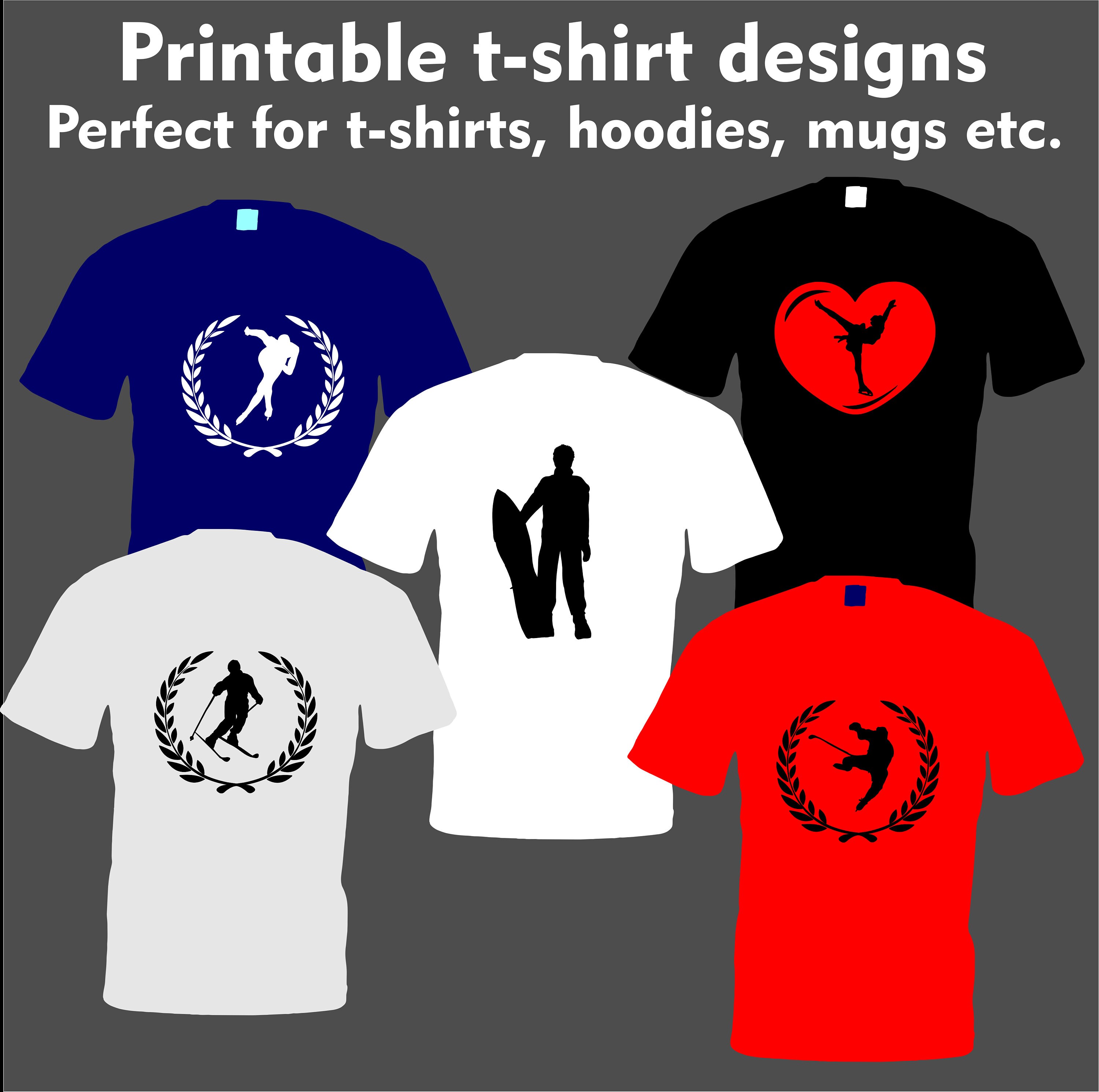 Unique Winter Sports Clipart as Dxf-svg-png-eps-jpg for Laser Cutting ...