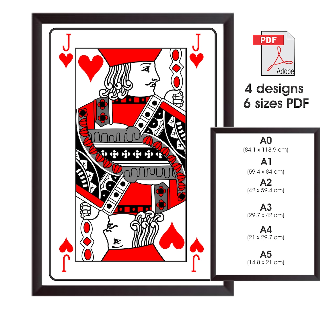 Jack Playing Card Clip Art Pdf, Svg, Png,eps, Jpg, for Shirt Design ...
