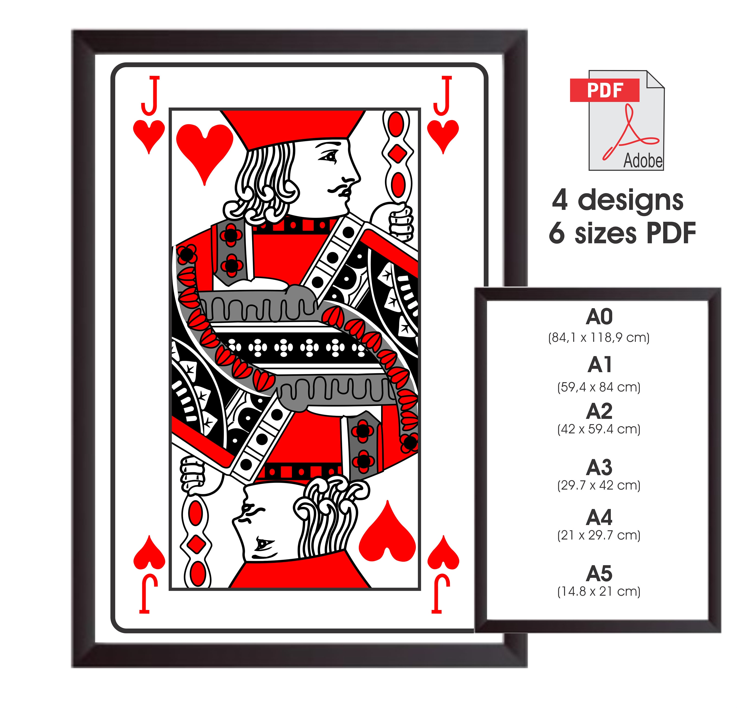 Jack Playing Card Clip Art Pdf, Svg, Png,eps, Jpg, for Shirt Design ...