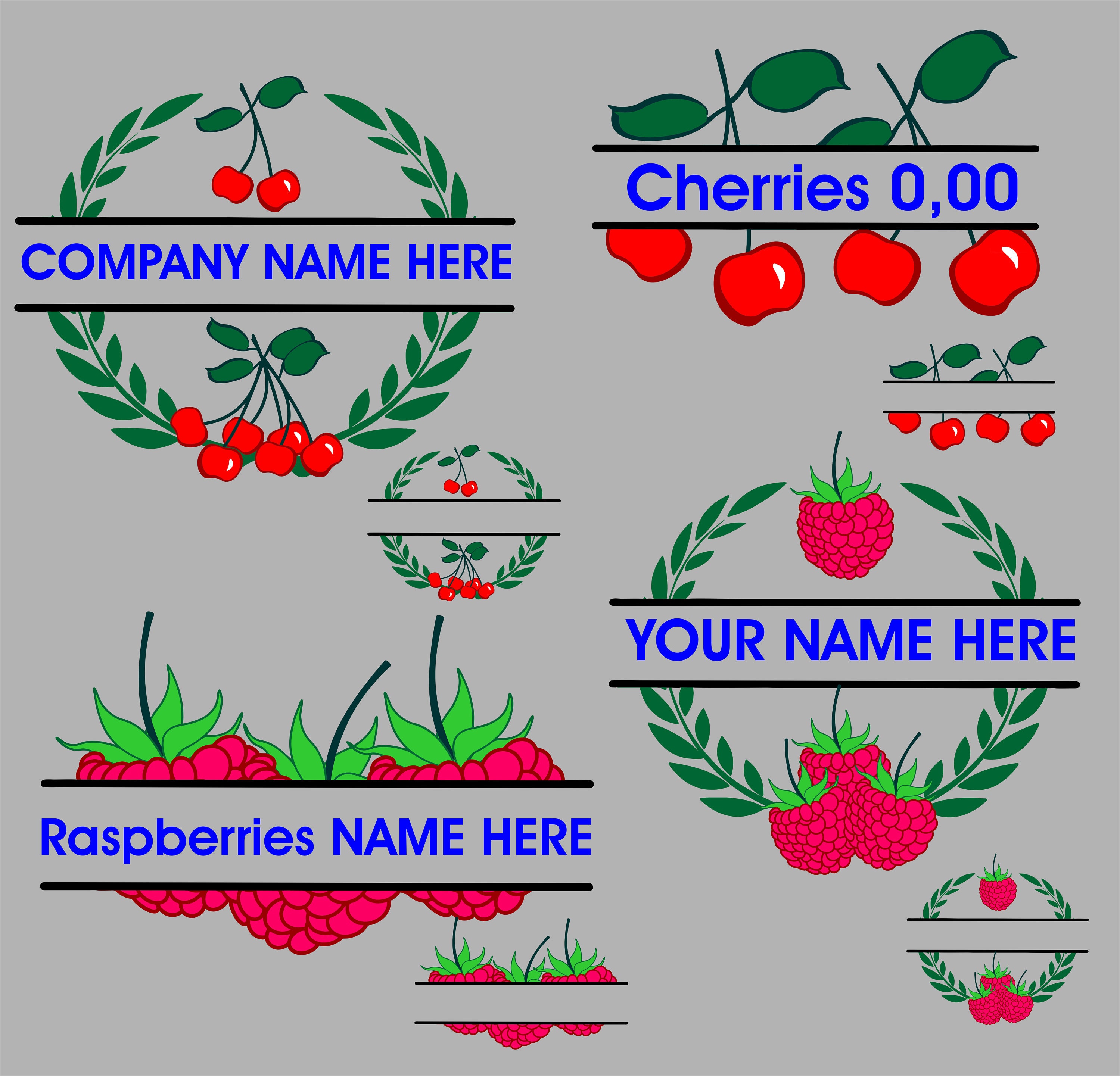 Fruit Clip Art Dxf Svg Png Eps Jpg for Cutting, Garment Print ...