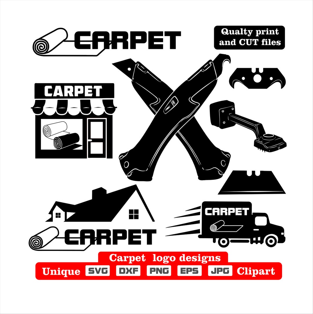 Unique Carpet Flooring Shop or Company Logo Design as Dxf-svg-png-eps ...