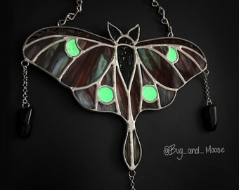 Luna Moth Stained Glass - Etsy