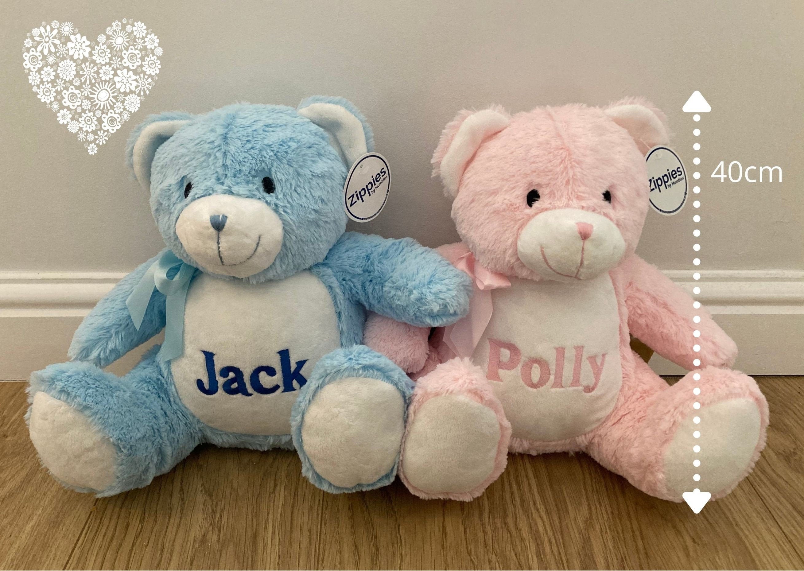 Luxury Personalised Embroidered Teddy Bear For Boy Or Girl, Made To ...