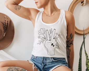 Peace Tank Top - Etsy