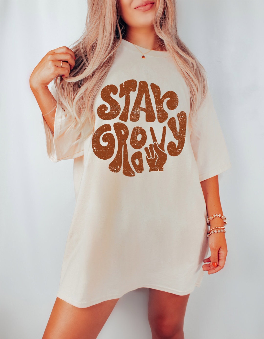 Stay Groovy Tee, Retro Style T-shirt, Hippie, Seventies Tee Vintage ...