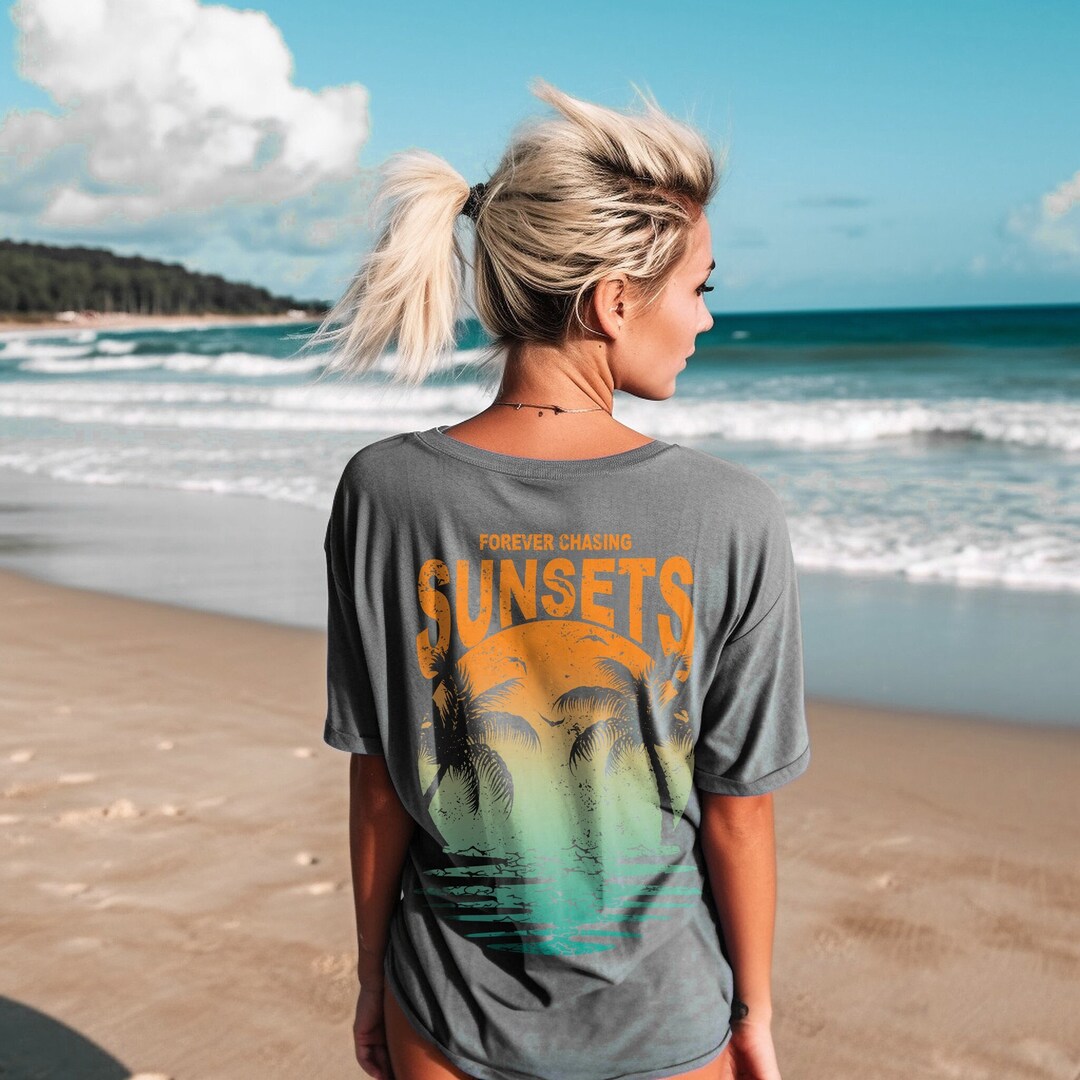 Forever Chasing Sunsets Tee, Sun Seeker T-shirt, Comfort Colors T-shirt ...