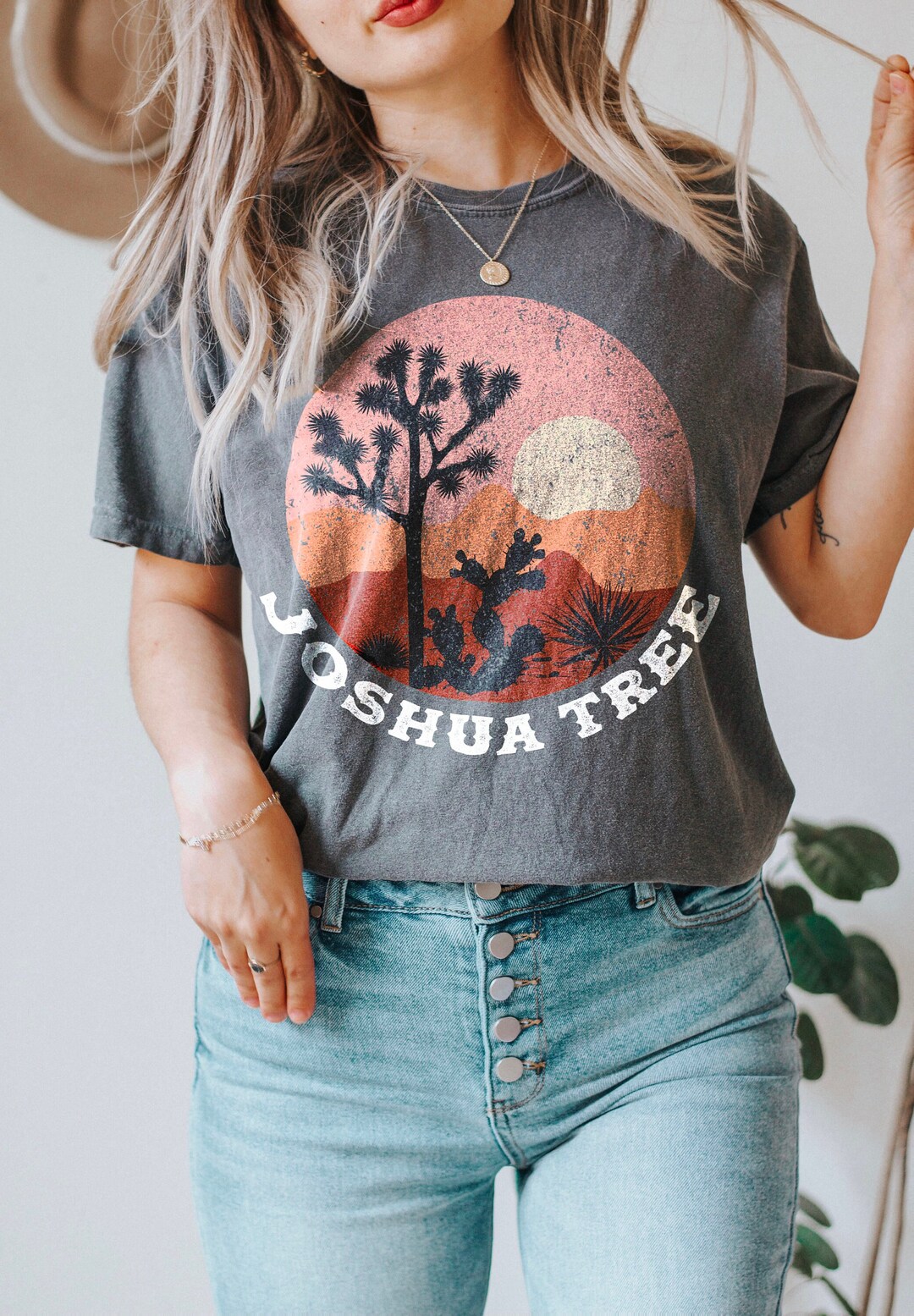 Joshua Tree Tee, Joshua Tree T-shirt, Hippie Tee Vintage Inspired T ...