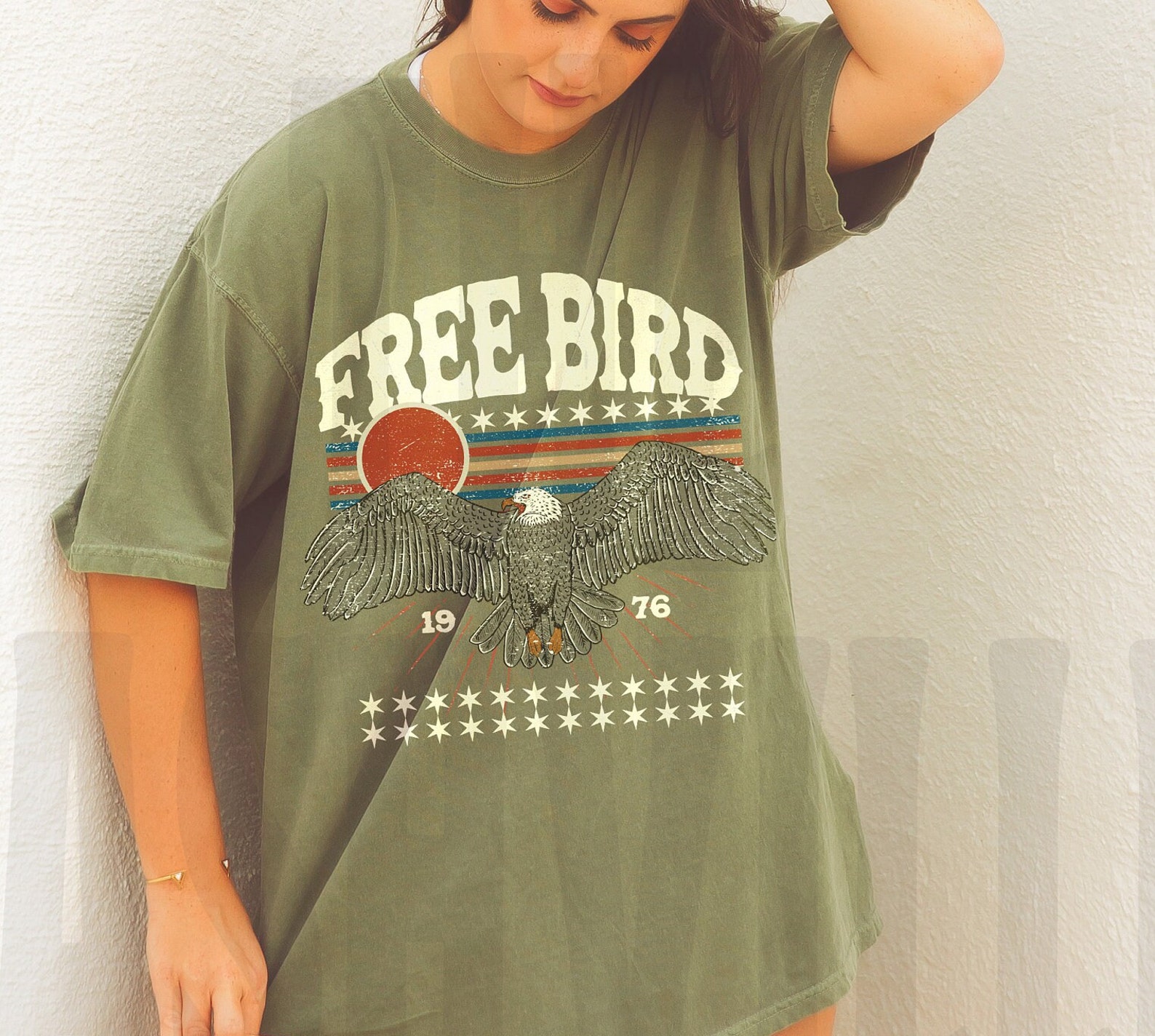 Free Bird Tee, Free Bird T-shirt, Concert Tee, Vintage Inspired Cotton ...