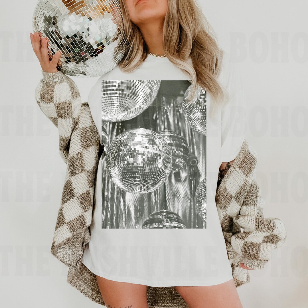 Disco Ball Tee, Comfort Colors Tee, New Year's Tee, Party T-shirt ...