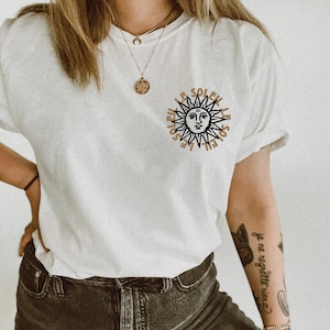 Sun T-shirt, Sun Tee, Boho Shirt, Bohemian, Celestial, Vintage Inspired ...