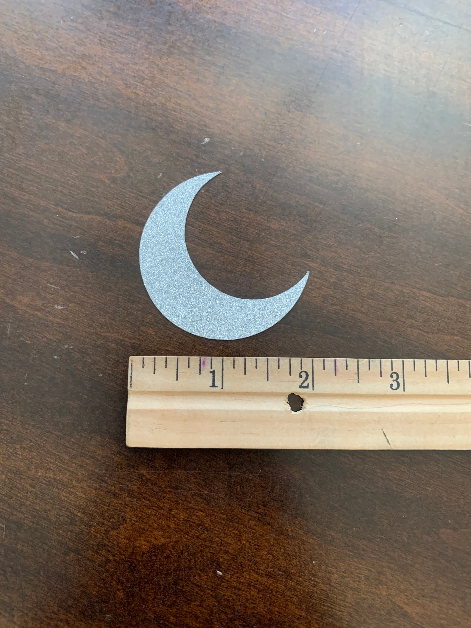 Silver Glitter Moon Cut Out 30 Pcs - Etsy