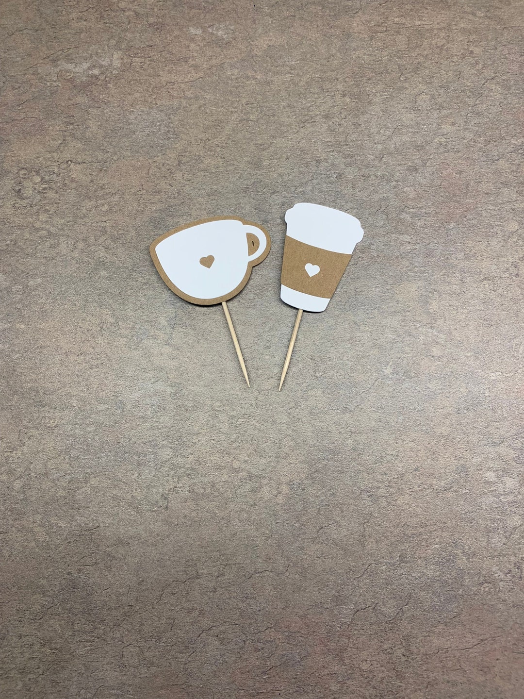 Coffee Latte Cupcake Toppers 12 Pcs - Etsy