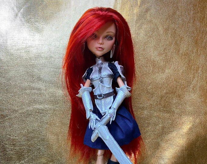 Reserved.....erza Scarlet - Fairy Tail Anime OOAK Doll - Etsy