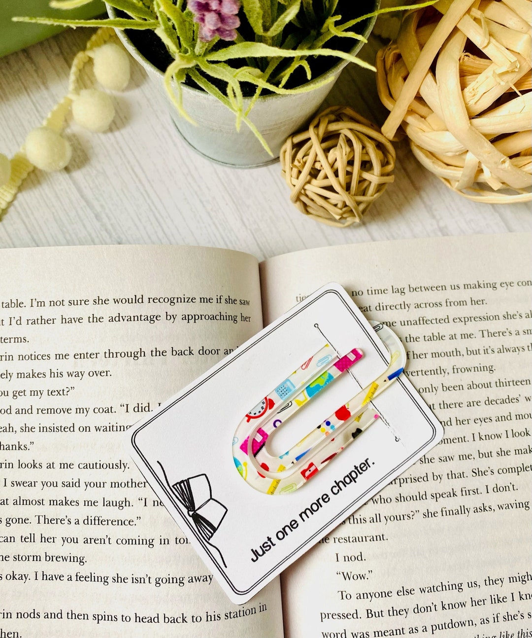 Giant Paperclip Bookmark or Clip | Acrylic Bookmark | Paper Organizer ...