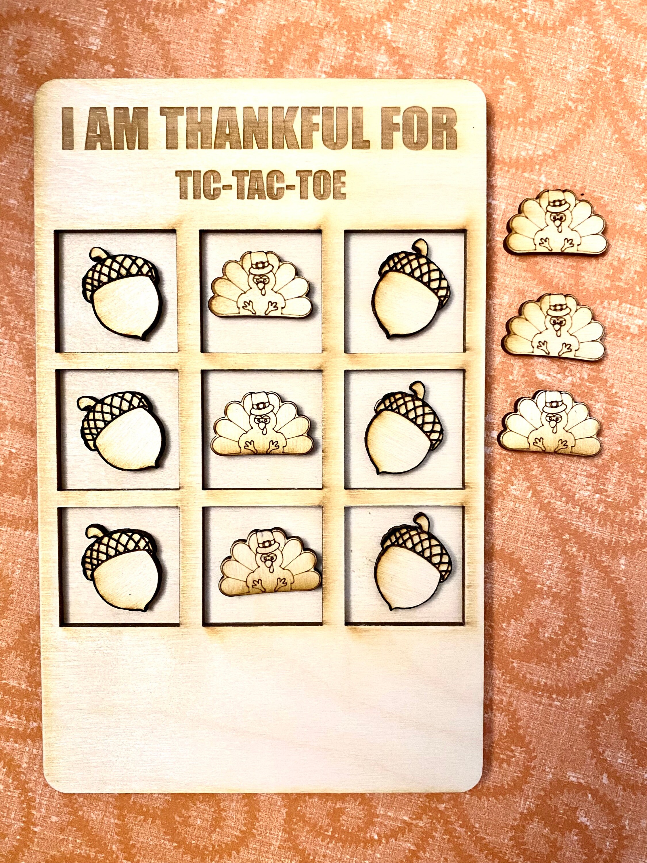 Thanksgiving I Am Thankful for Tic-tac-toe - Etsy