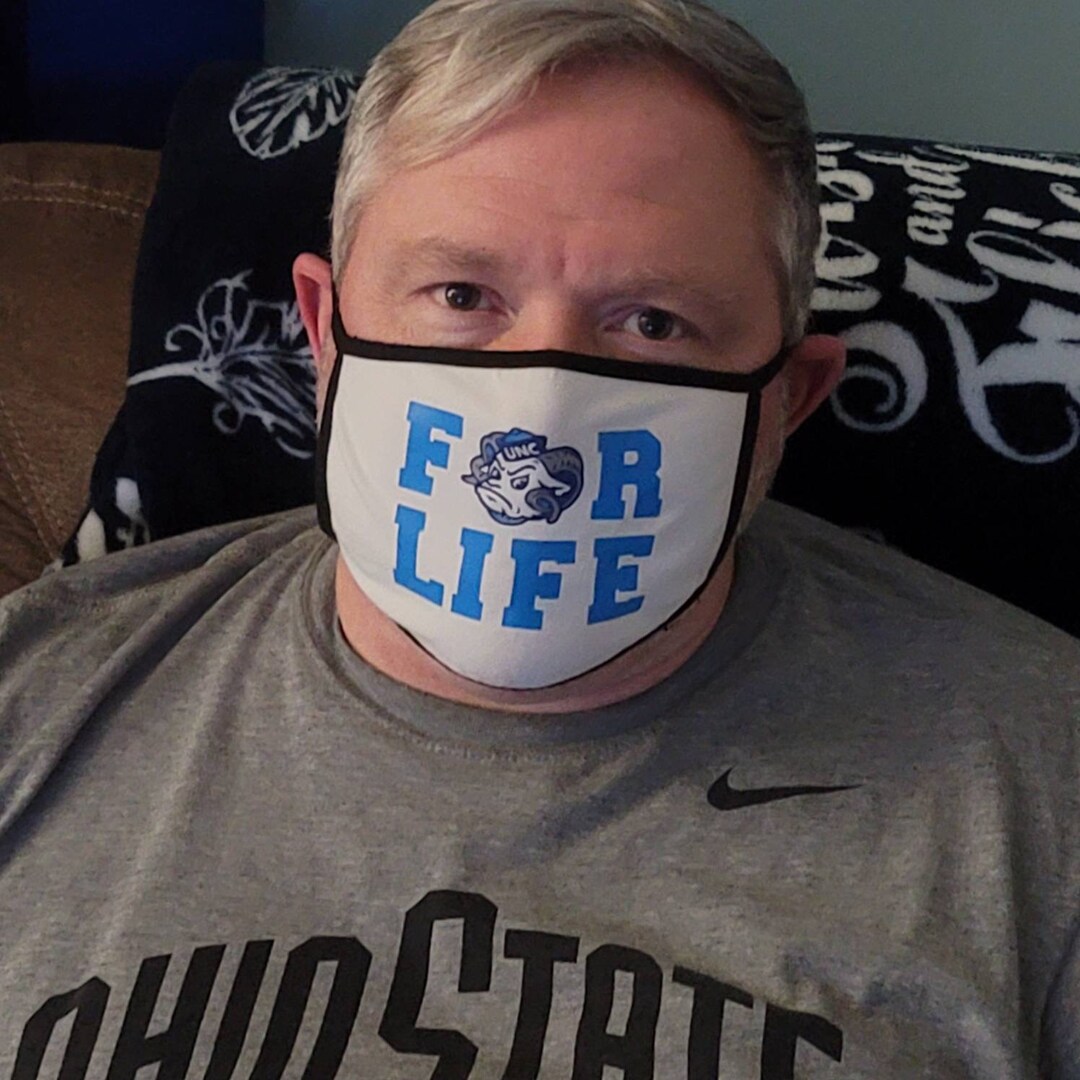 North Carolina Tarheel Face Mask - Etsy Israel