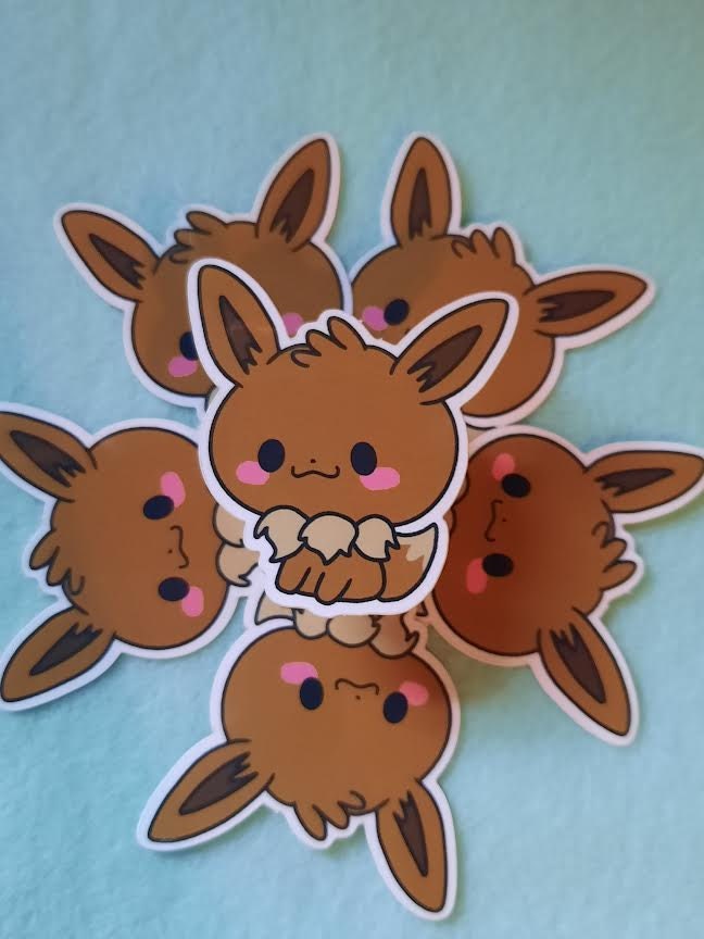 Chibi Pokemon Sticker - Etsy