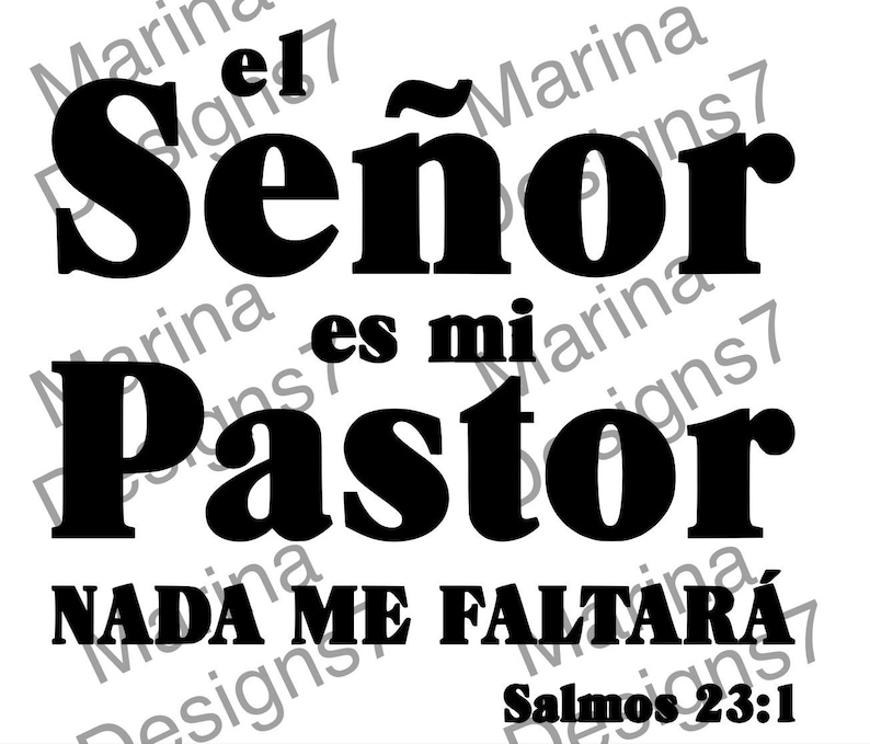 El Senor Es Mi Pastor Nada Me Faltara SVG Salmos 23 - Etsy