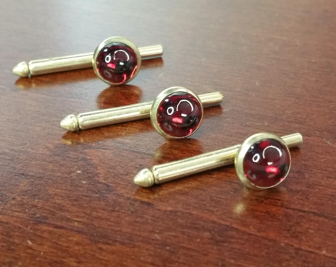 Vintage Tuxedo Shirt Studs, 1950's Tuxedo Accessories 3 Piece Pipestem ...