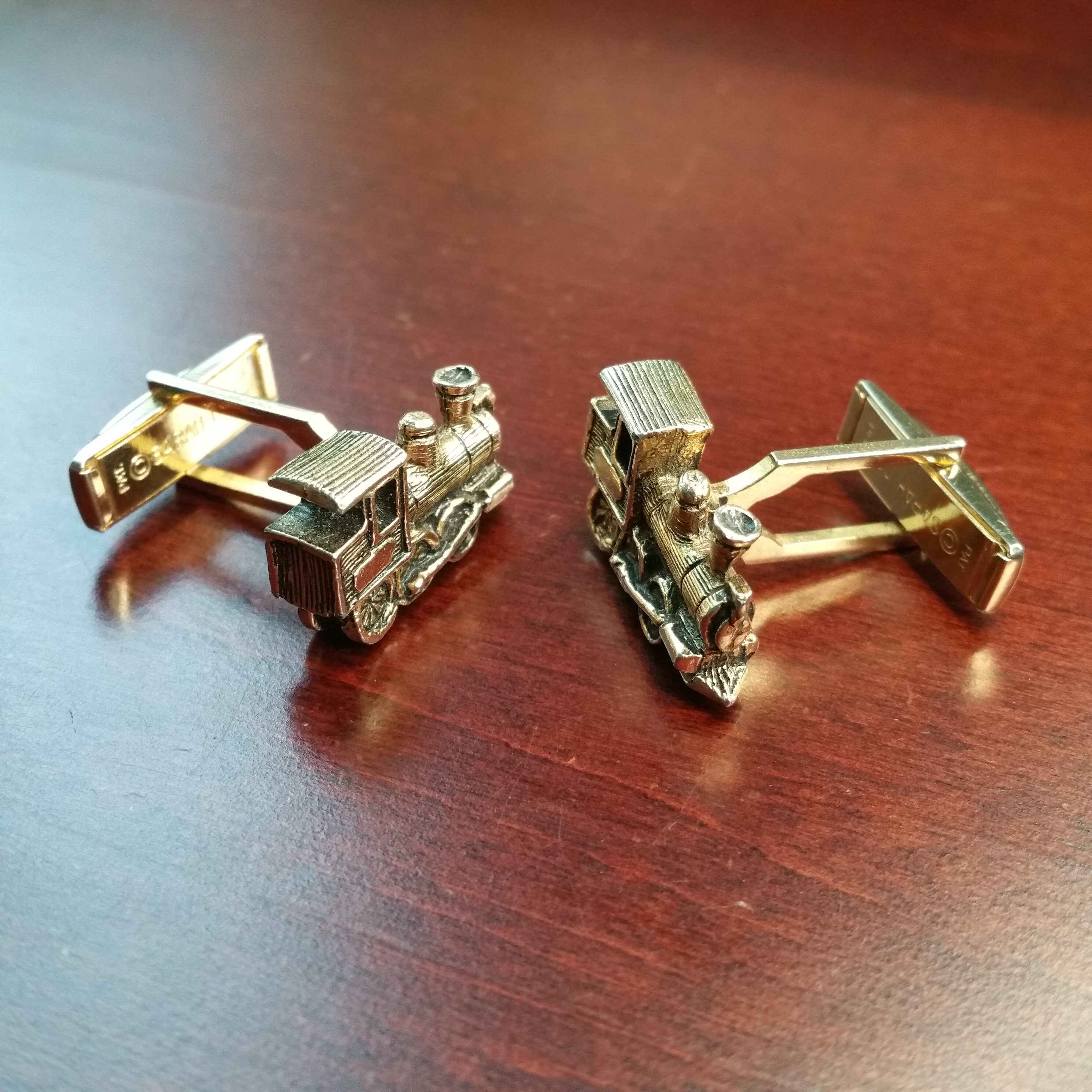 Vintage Train Cufflinks 1960s Sarah Coventry Steam Engine - Etsy