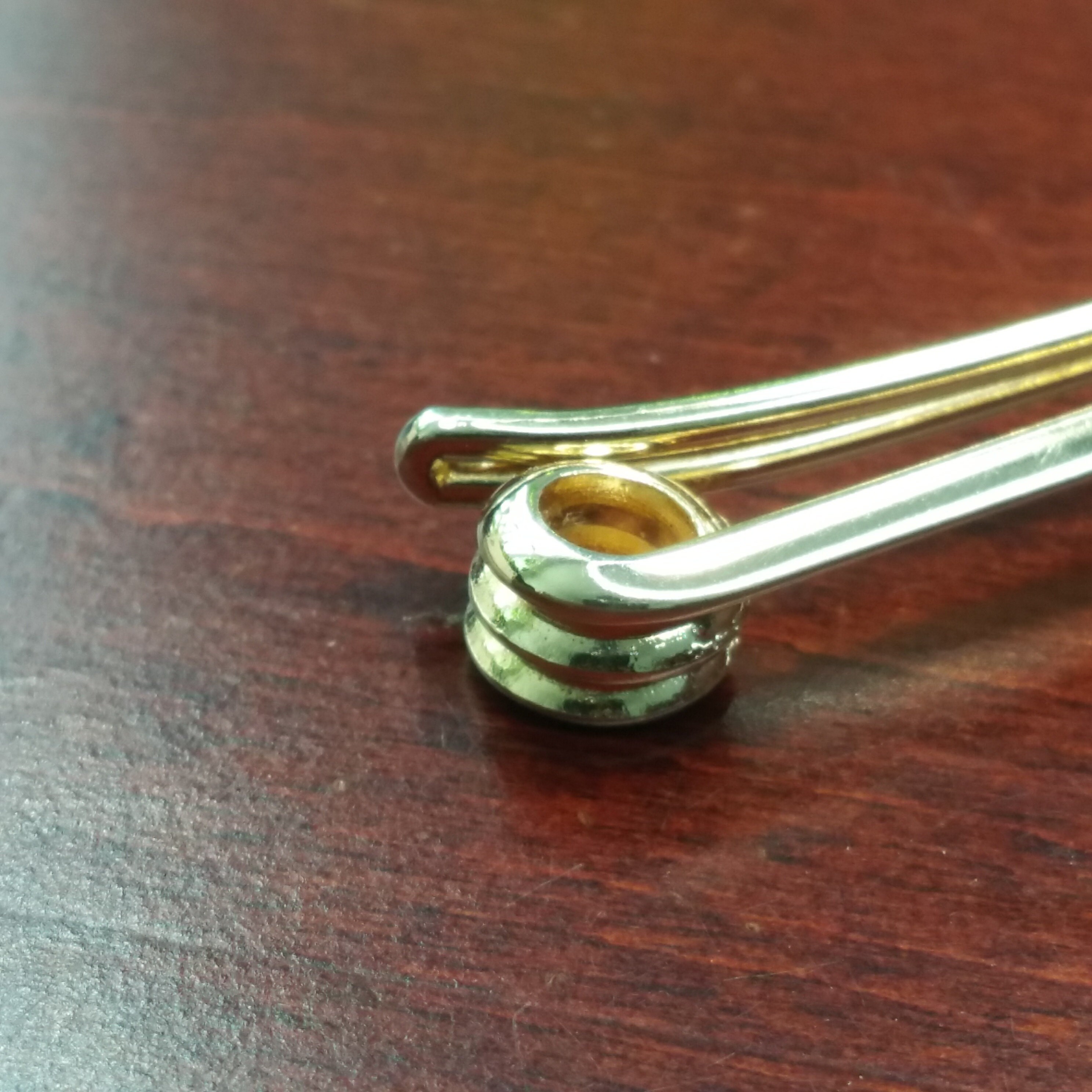 Vintage Collar Clasp 2.1 Gold Collar Stay Spiral End - Etsy