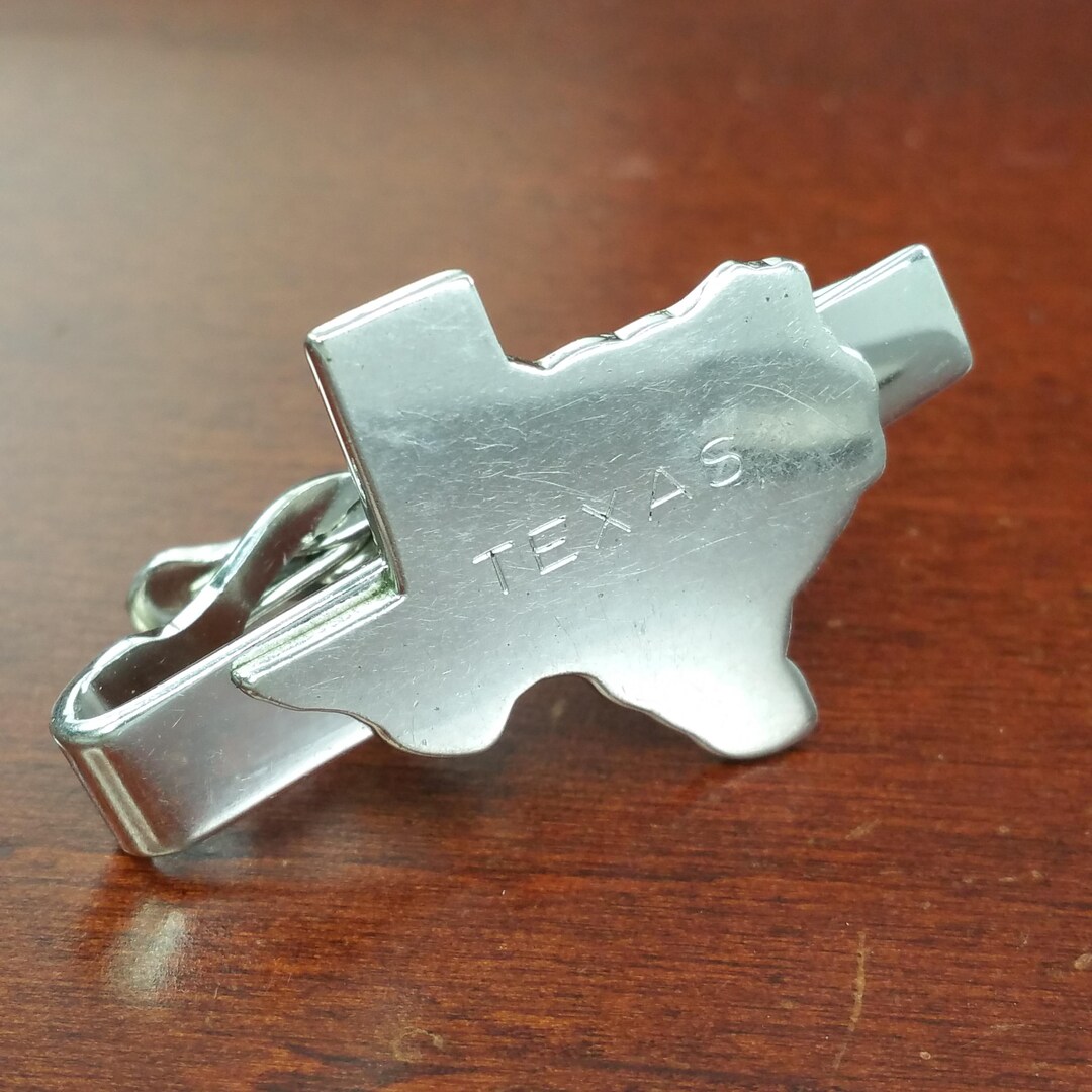 Vintage Texas Tie Clip, Lone Star State Tie Accessory, 1960's Texas ...