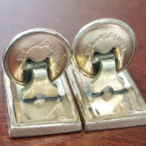 Antique Cufflinks, 1880's Cuff Buttons, 14K Gold Front Engraved Floral ...
