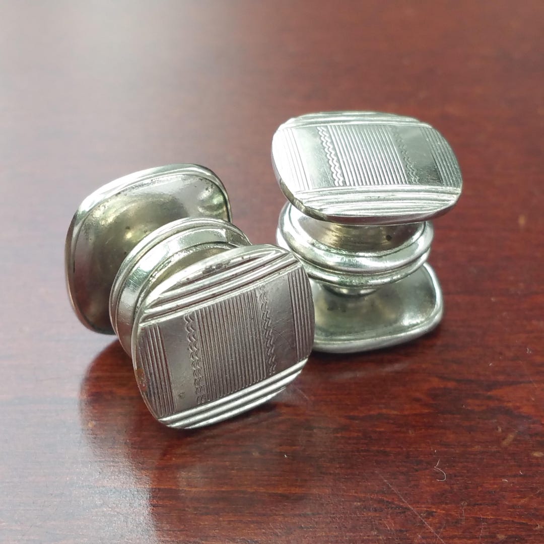 Antique Snap Cufflinks, 1920's Original Kum-a-part by Baer & Wilde ...