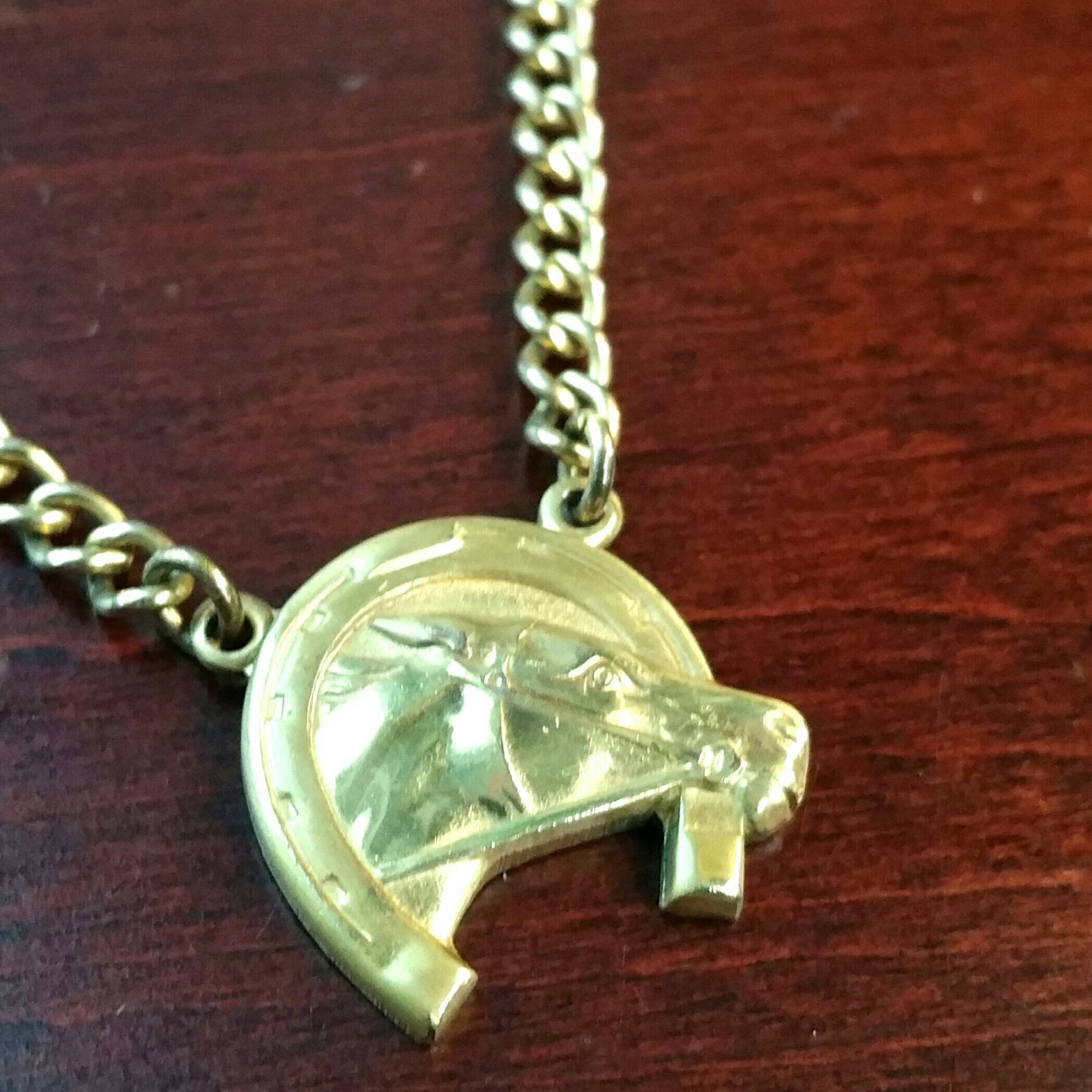 Vintage Horse Tie Chain 1940's Equestrian Chain Tie Bar - Etsy