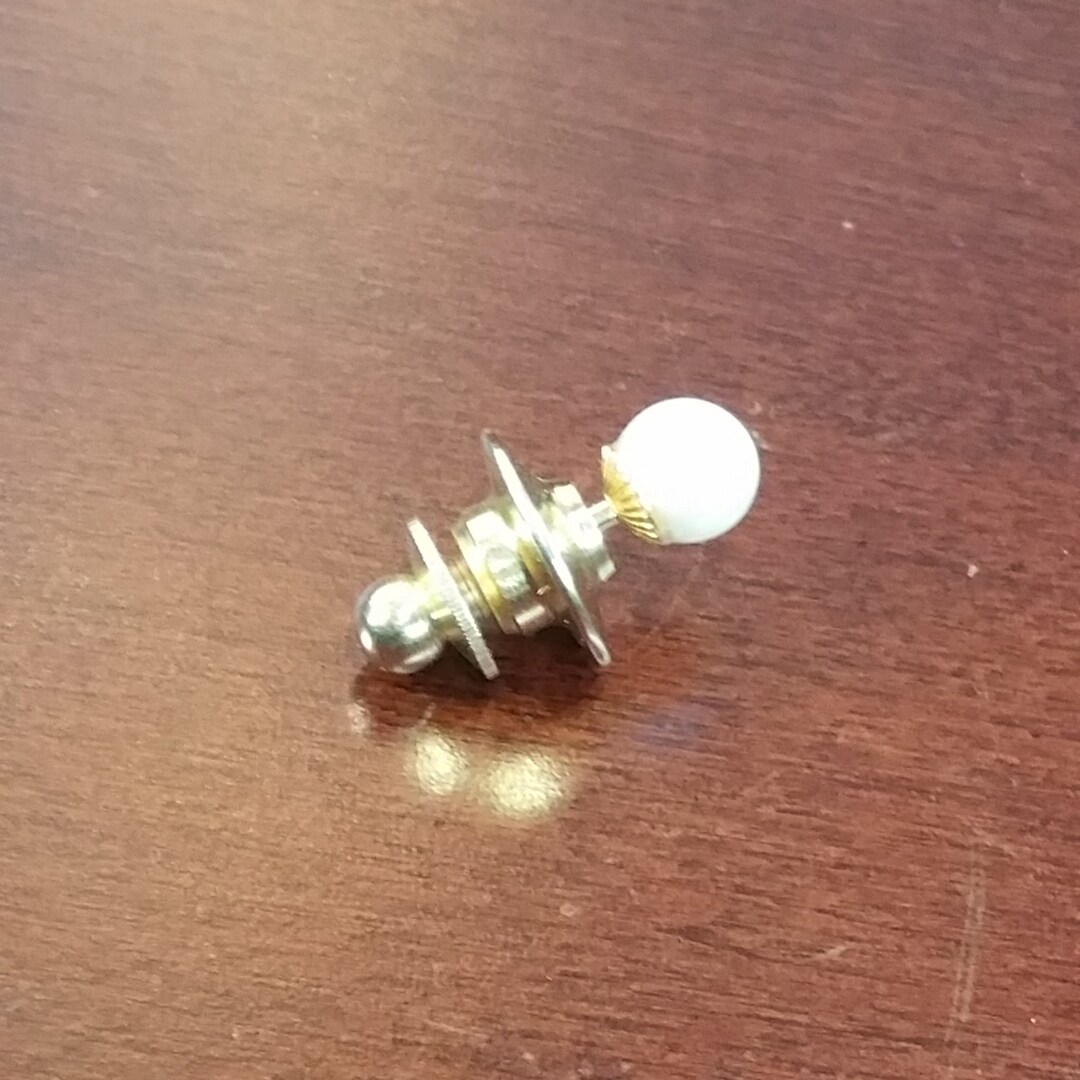 Vintage Pearl Tie Tack, Genuine Cultured Pearl Solitaire Tie Accessory ...