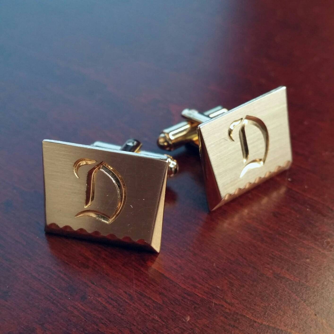 Vintage Initial d Cufflinks 1960's Hickok - Etsy