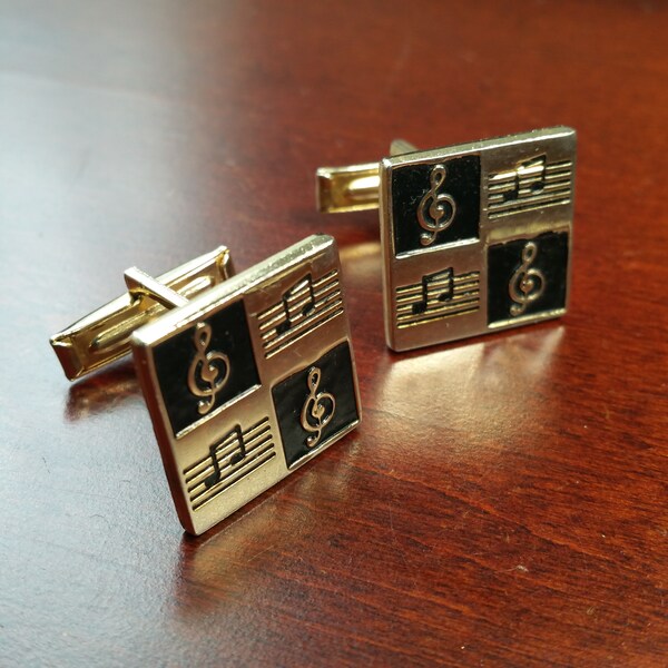 Music Note Cufflinks - Etsy