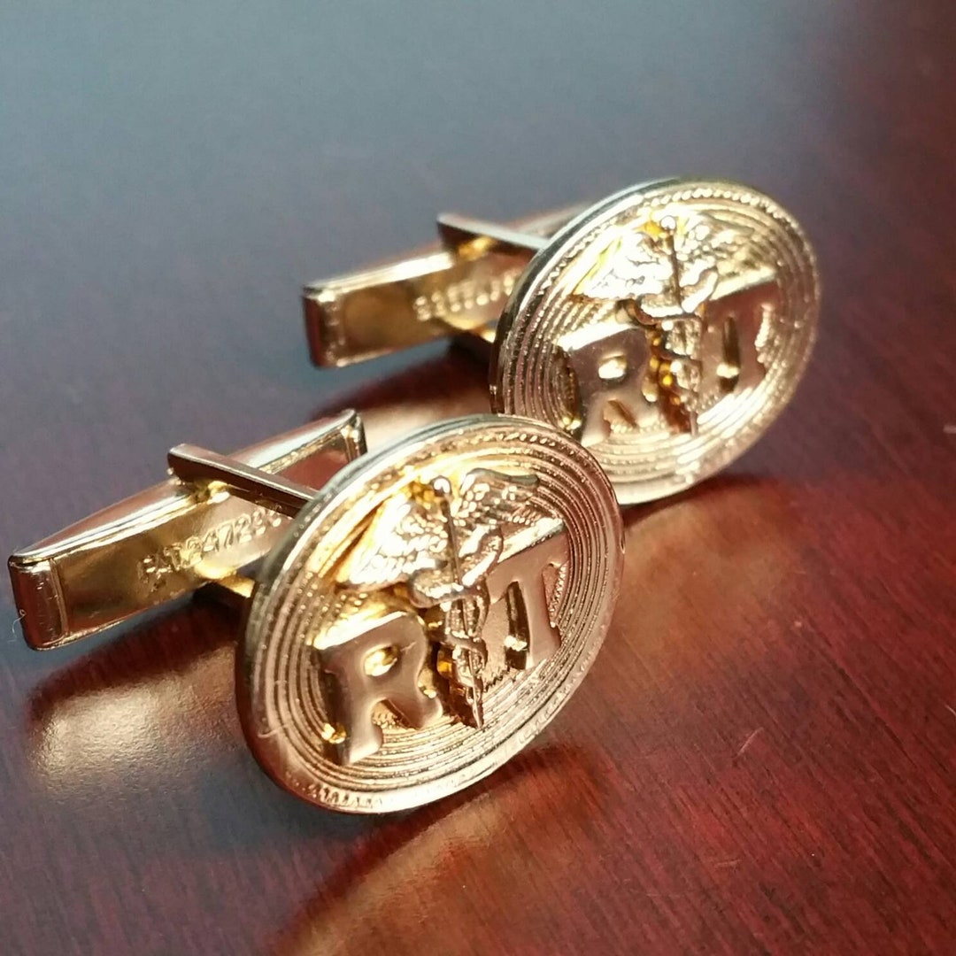 Vintage Doctor Cufflinks, RT Caduceus Symbol, 1960's Medical Theme ...