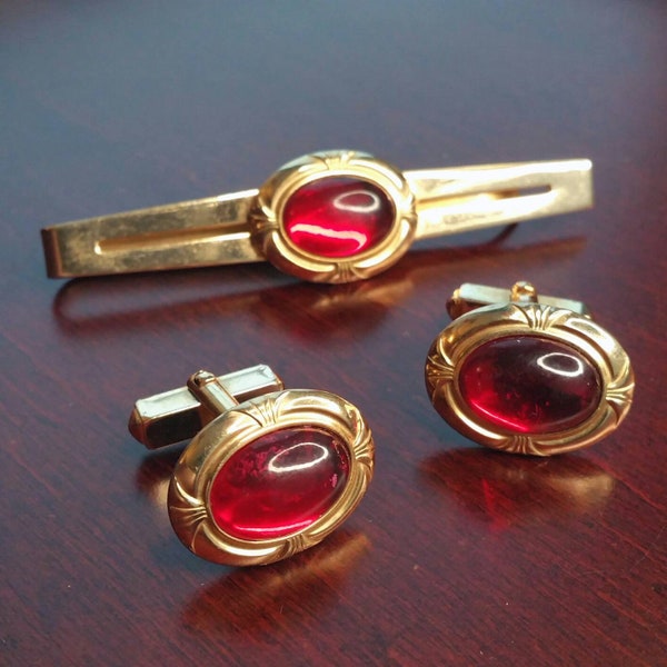 Red Cufflinks - Etsy