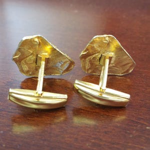 Vintage Gold Nugget Cufflinks, 1950's Suit Accessories, Designer Cuff ...