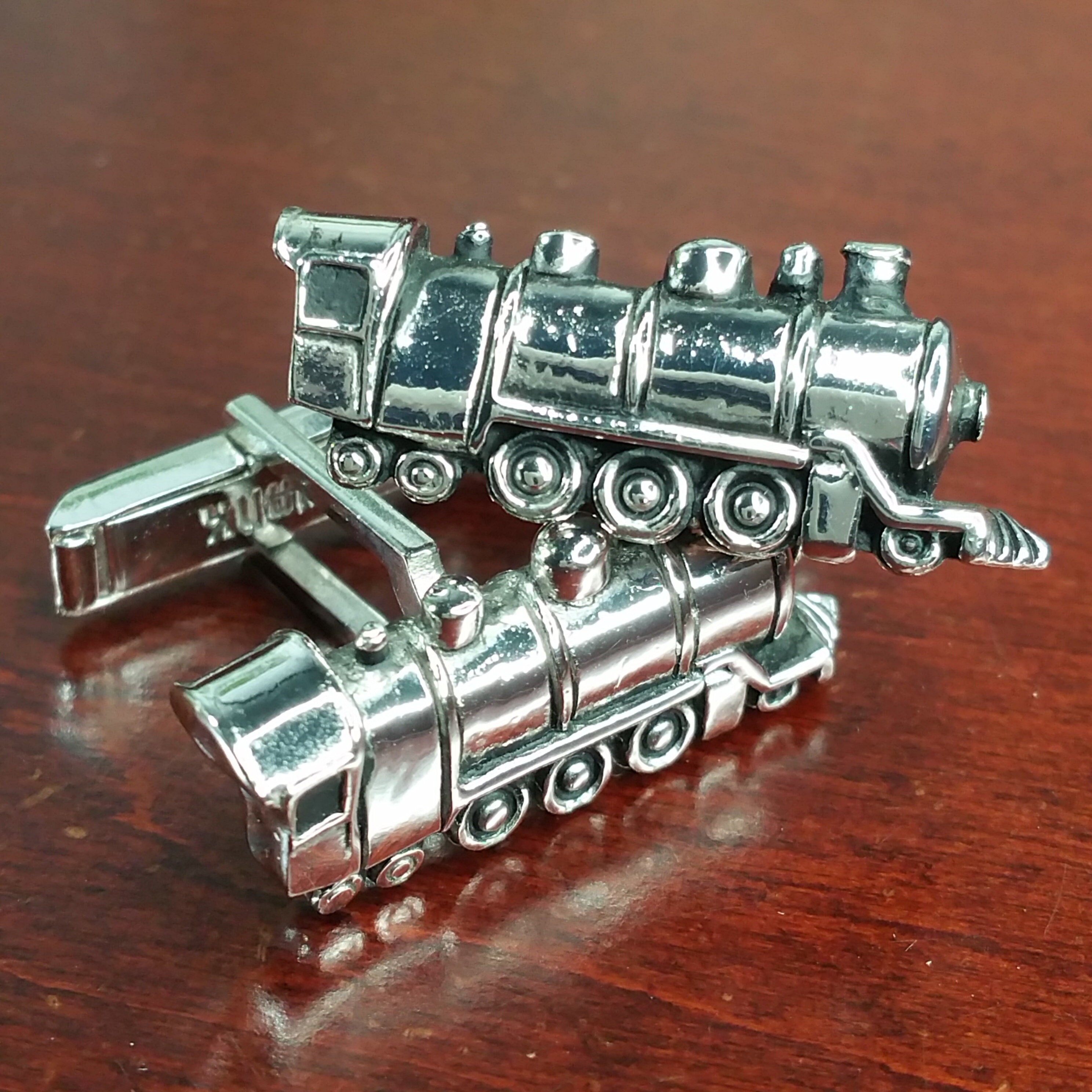 Vintage Train Cufflinks, 1950's Swank Steam Train Engine, Locomotive ...