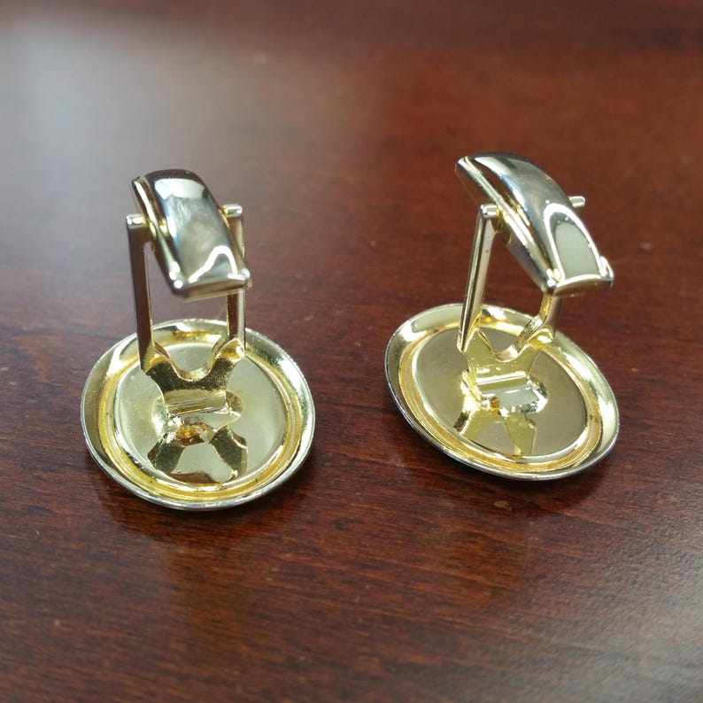 Vintage Wells Fargo Stagecoach Cufflinks, Gold Tone & Black Enamel, WF ...