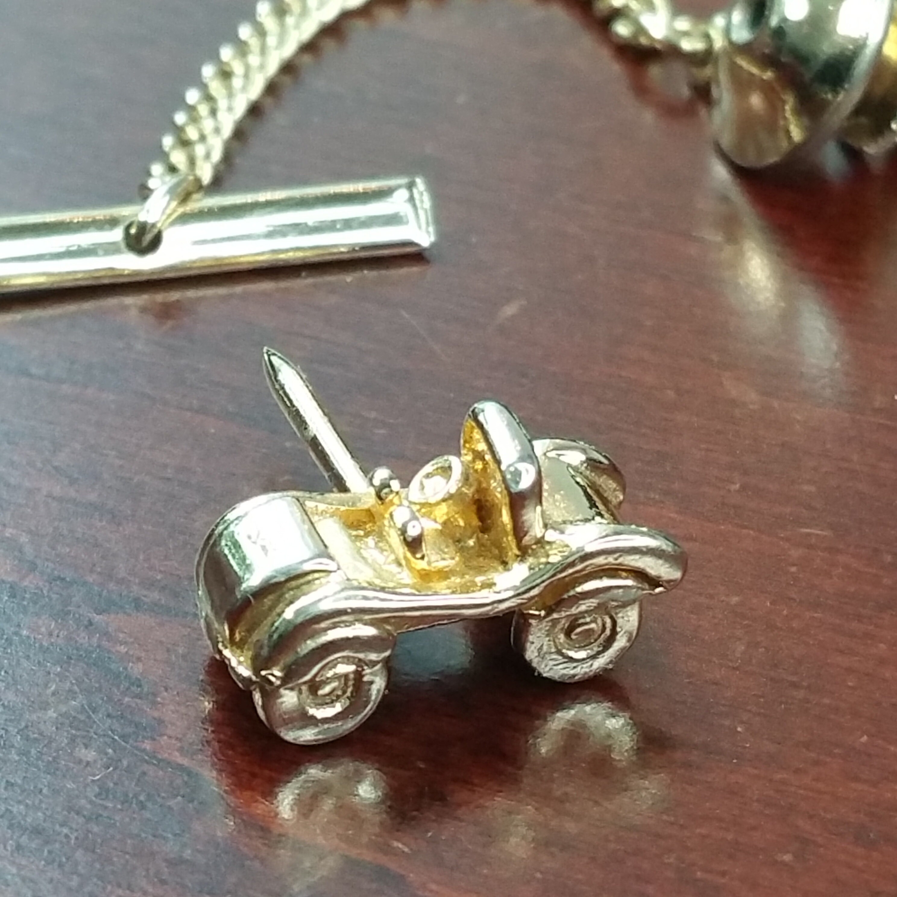 Vintage Classic Car Tie Tack, 1960's Roadster Tie Pin, 3D Car Tie ...