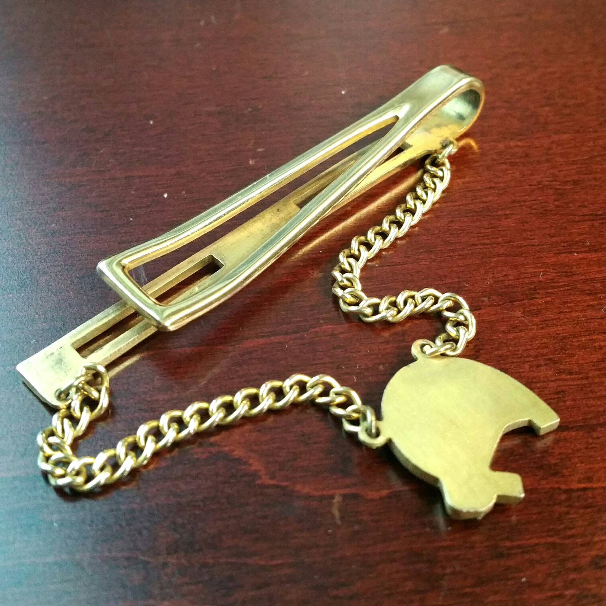 Vintage Horse Tie Chain 1940's Equestrian Chain Tie Bar - Etsy