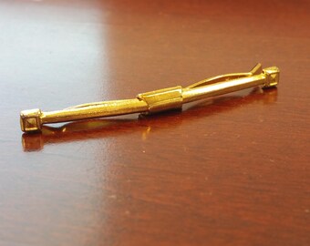 Vintage Collar Bar, Mid Century Slide on Collar Stay, Collar Holder ...