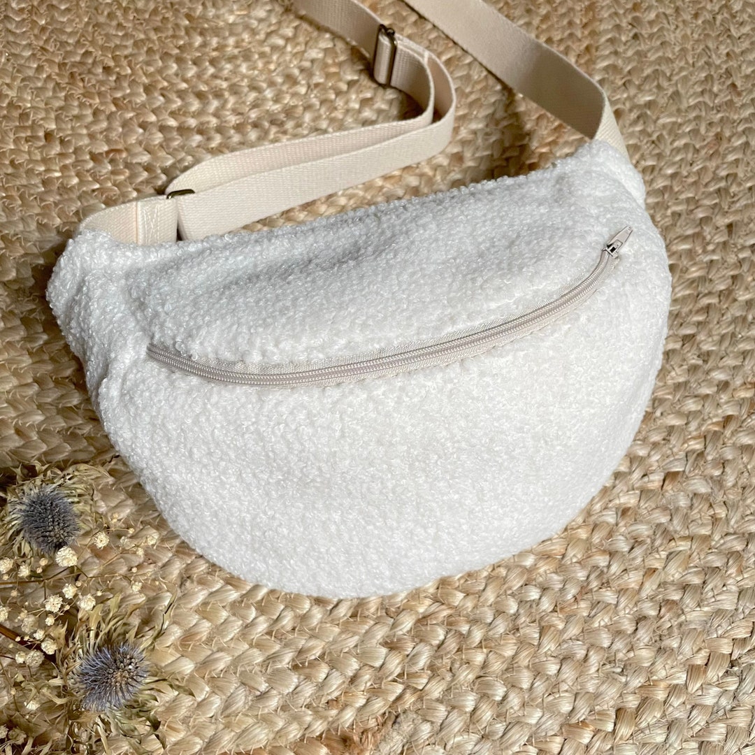 Moumoute Fanny Pack, Faux Fur, Cream Color, Mixed Bag, Kloume - Etsy