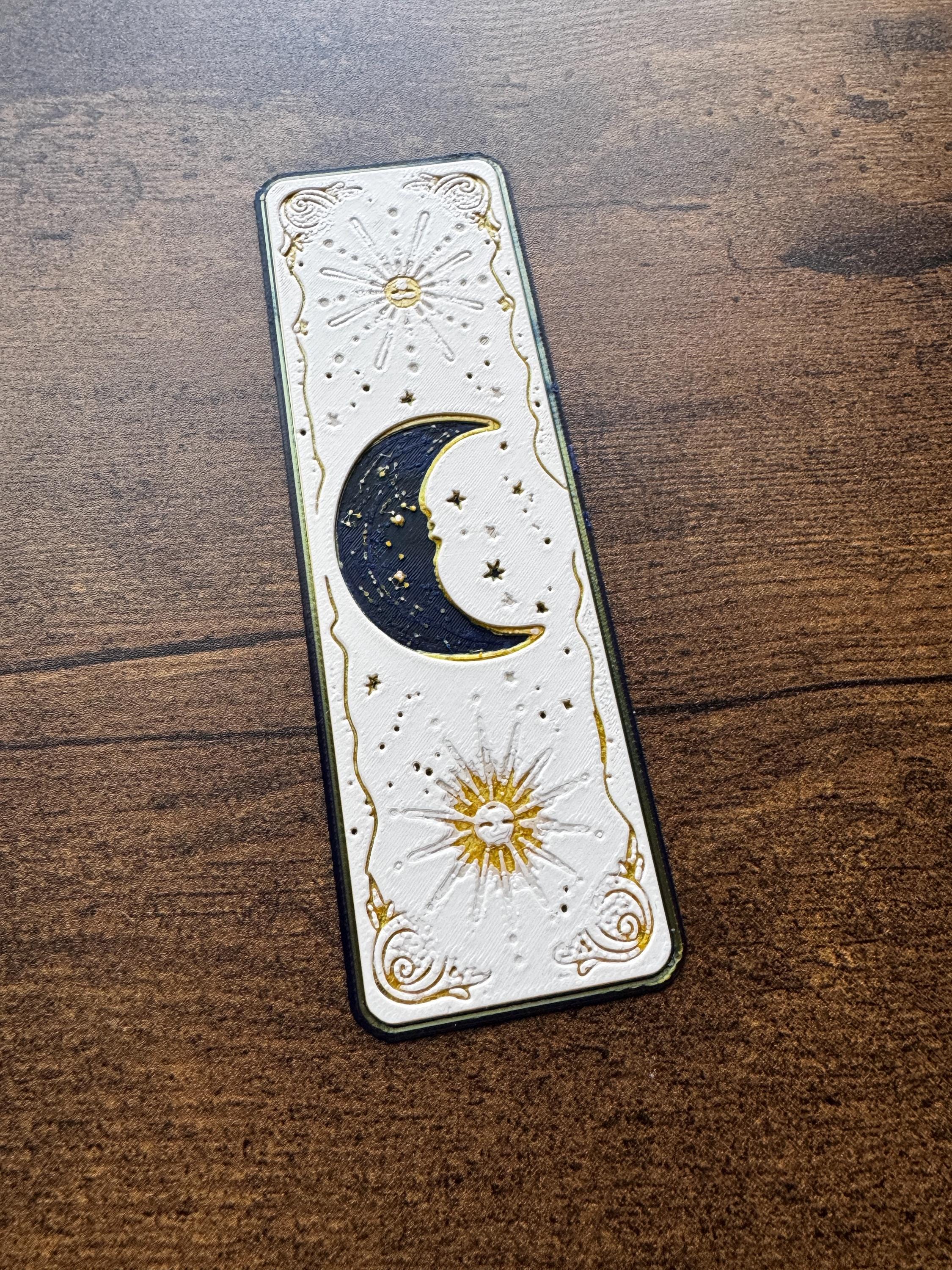 Celestial Bookmark Set: 3D Printed Moon, Stars & Planets - Etsy