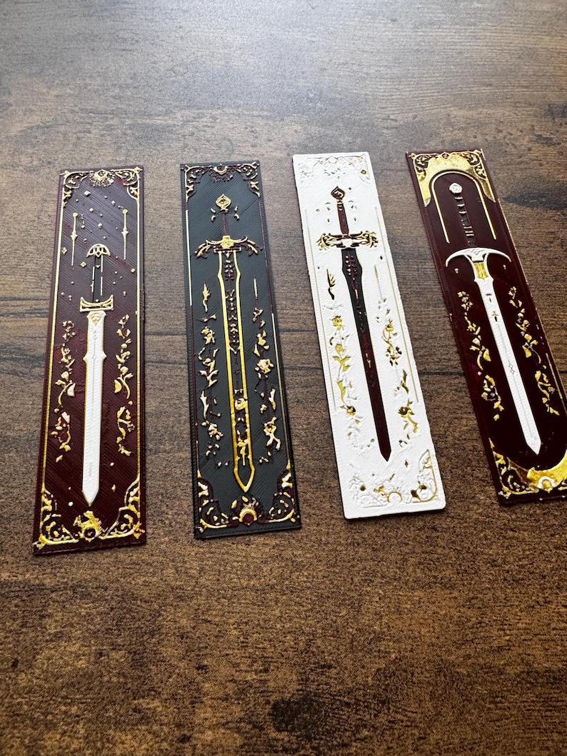 Elven Blades Bookmark Set – Enchanted Fantasy Sword Bookmarks With ...