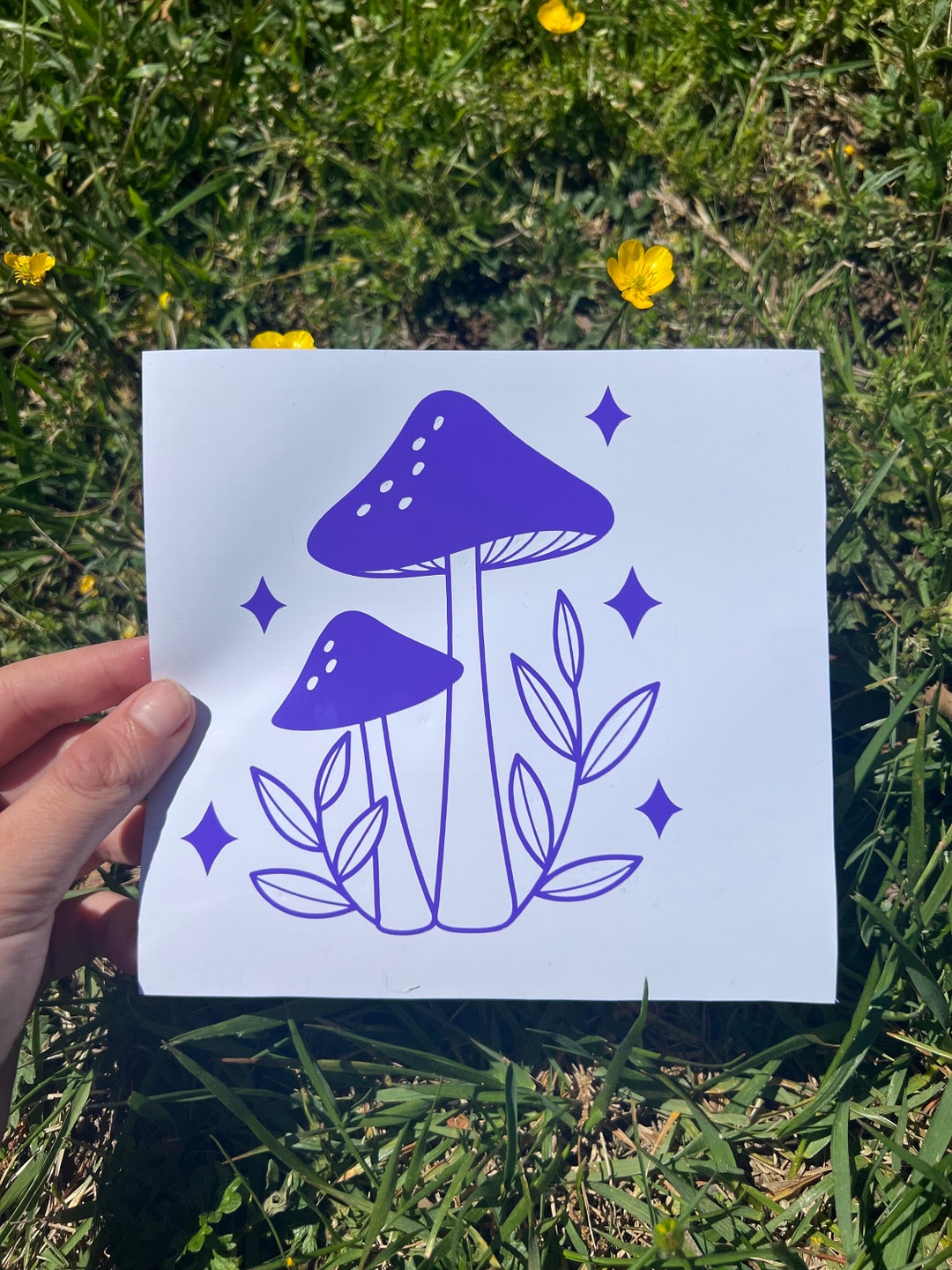 Boho Mushroom Car Decal Mushroom Decal Car Sticker - Etsy