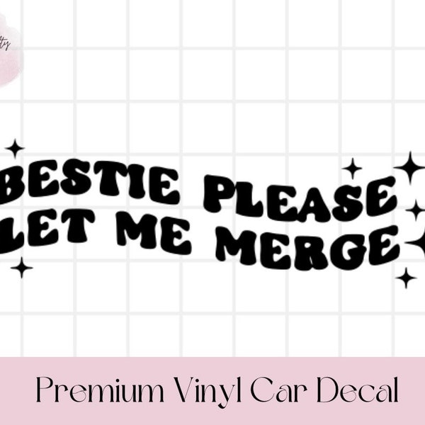 Bestie Please Let Me Merge Sticker - Etsy