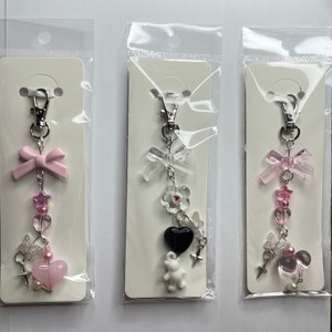Cute Bow Keychains - Etsy