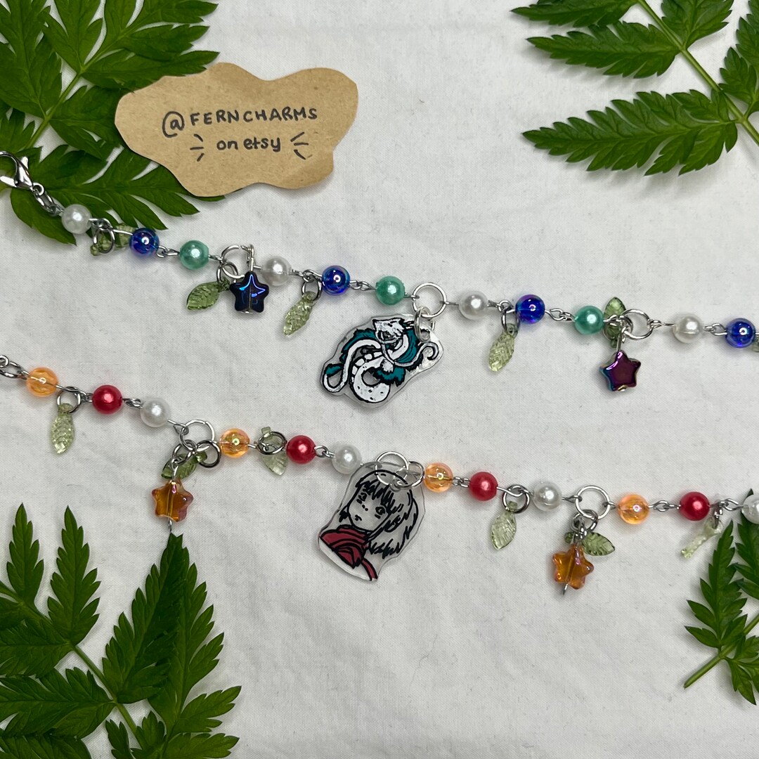 Matching Chihiro and Haku Charm Bracelets - Etsy UK